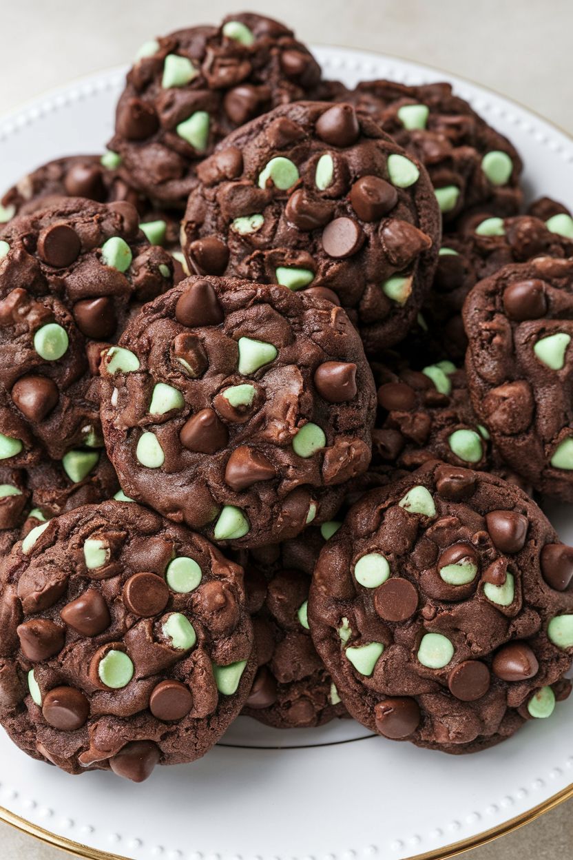Chocolate Mint Cookie Recipe - Feast Flick