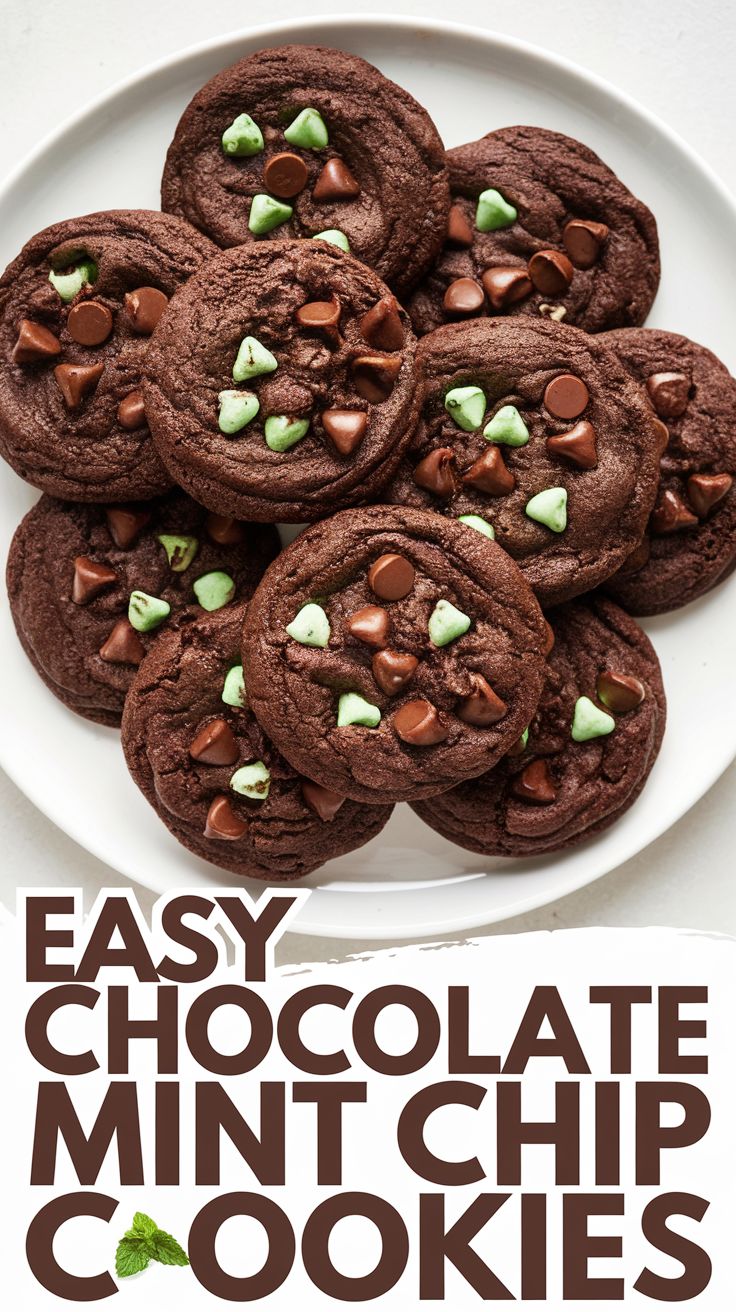 Chocolate Mint Cookie Recipe - Feast Flick
