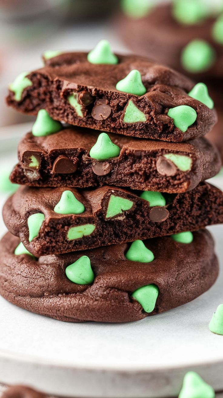 Chocolate Mint Cookie Recipe - Feast Flick