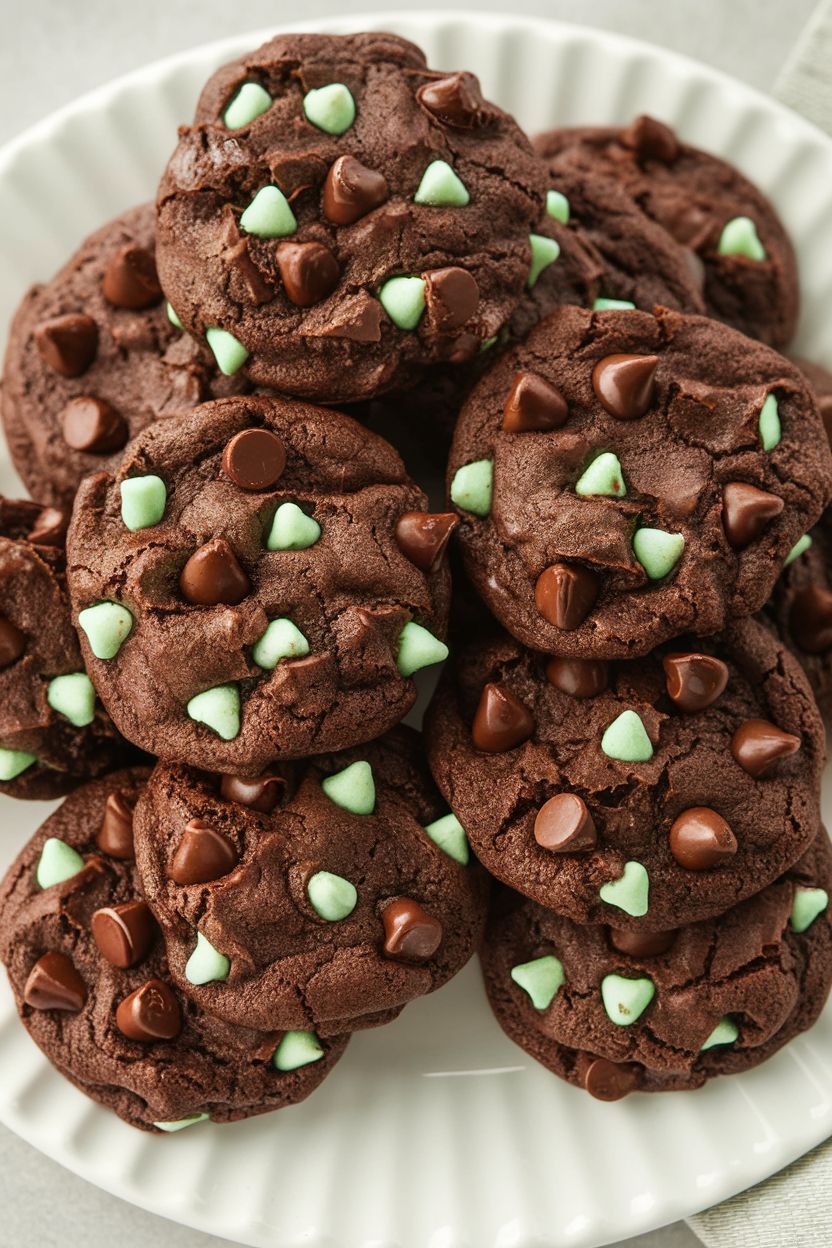 Chocolate Mint Cookie Recipe - Feast Flick