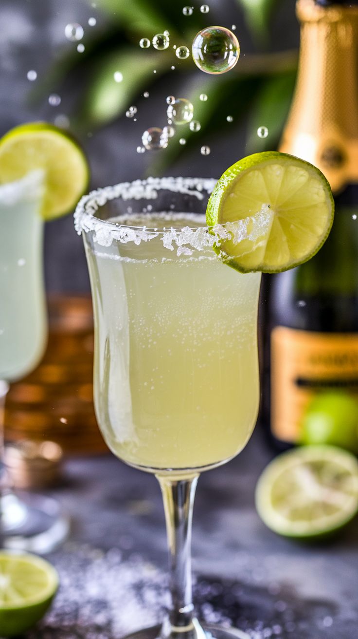 Sparkling Champagne Margaritas Recipe - Feast Flick
