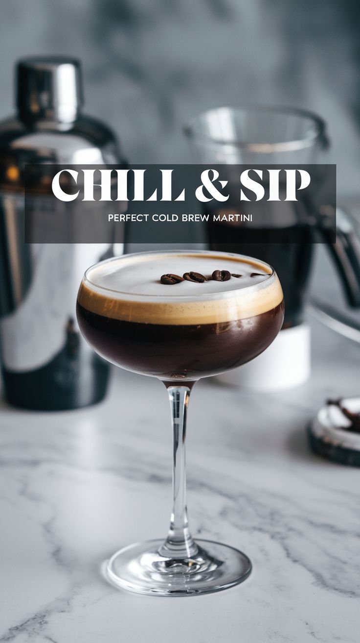 Cold Brew Martini Recipe - Feast Flick