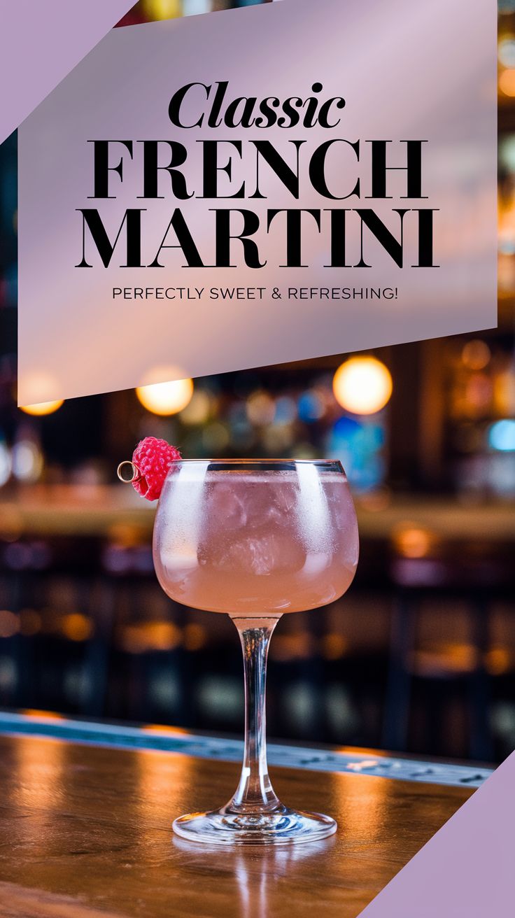 French Martini Chambord Cocktail Recipe - Feast Flick