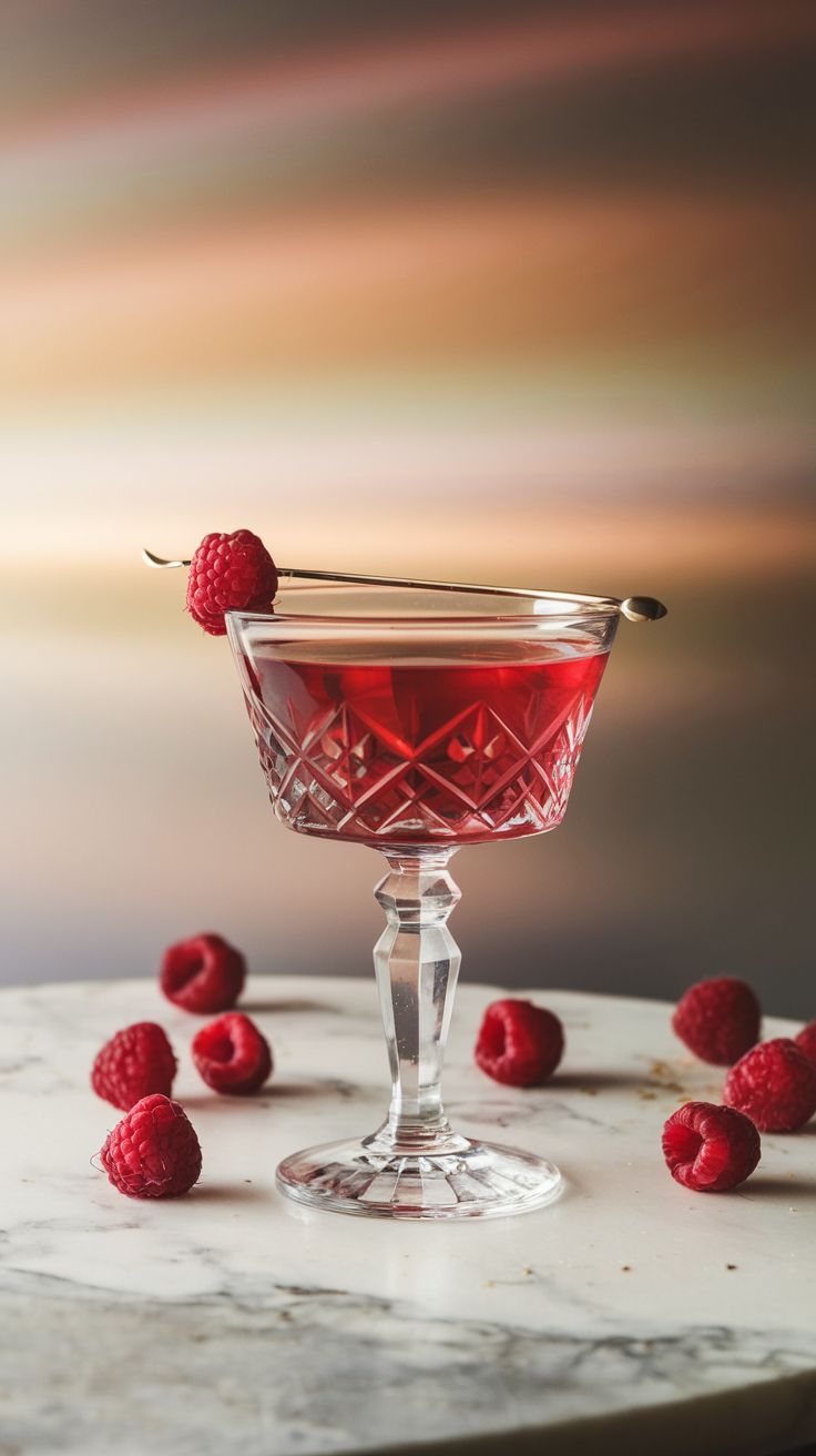 French Martini Chambord Cocktail Recipe - Feast Flick