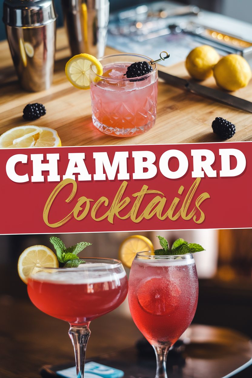 French Martini Chambord Cocktail Recipe - Feast Flick