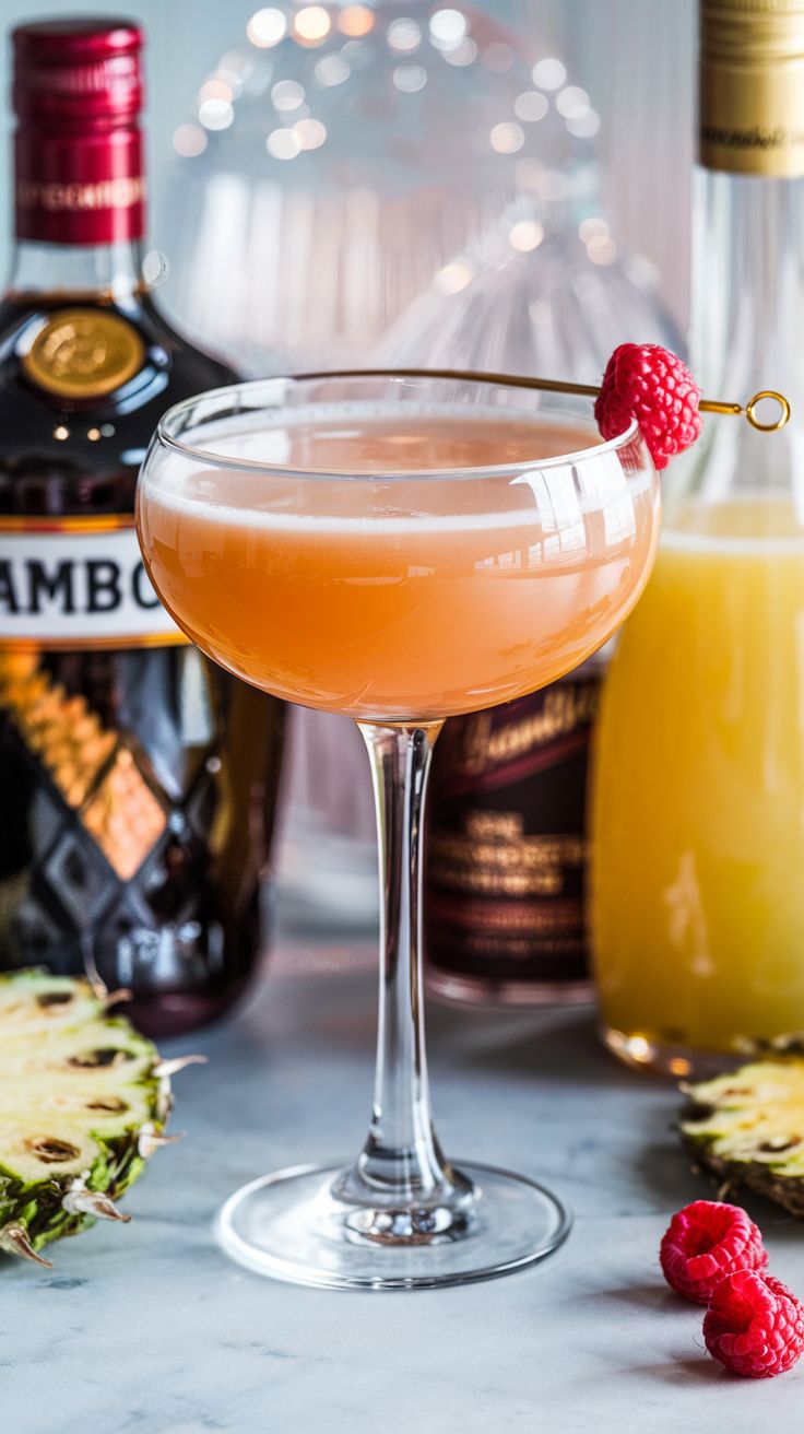 French Martini Chambord Cocktail Recipe - Feast Flick
