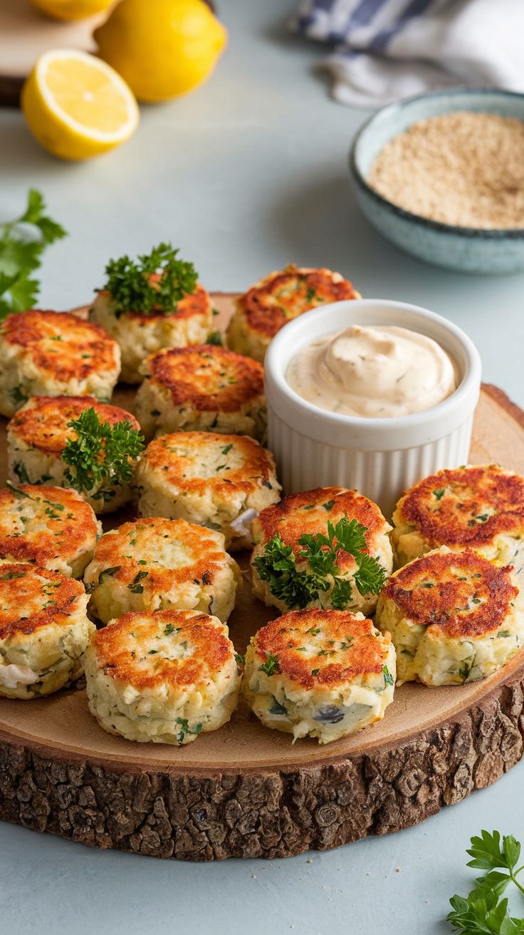 Mini Crab Cakes Recipe - Feast Flick