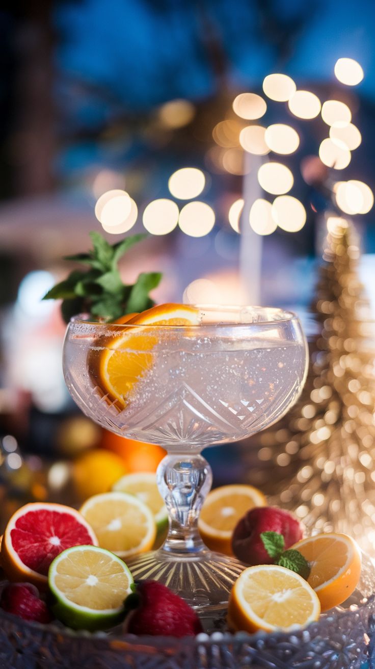 Sparkling New Year's Eve Punch Recipe - Feast Flick