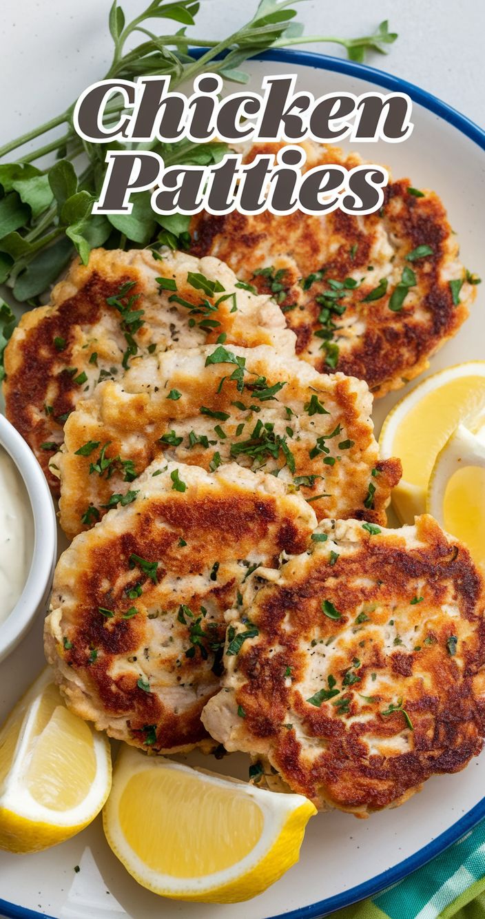 Chicken Patties Recipe - Feast Flick