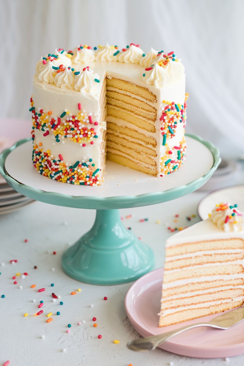 Funfetti Cake Recipe - Feast Flick