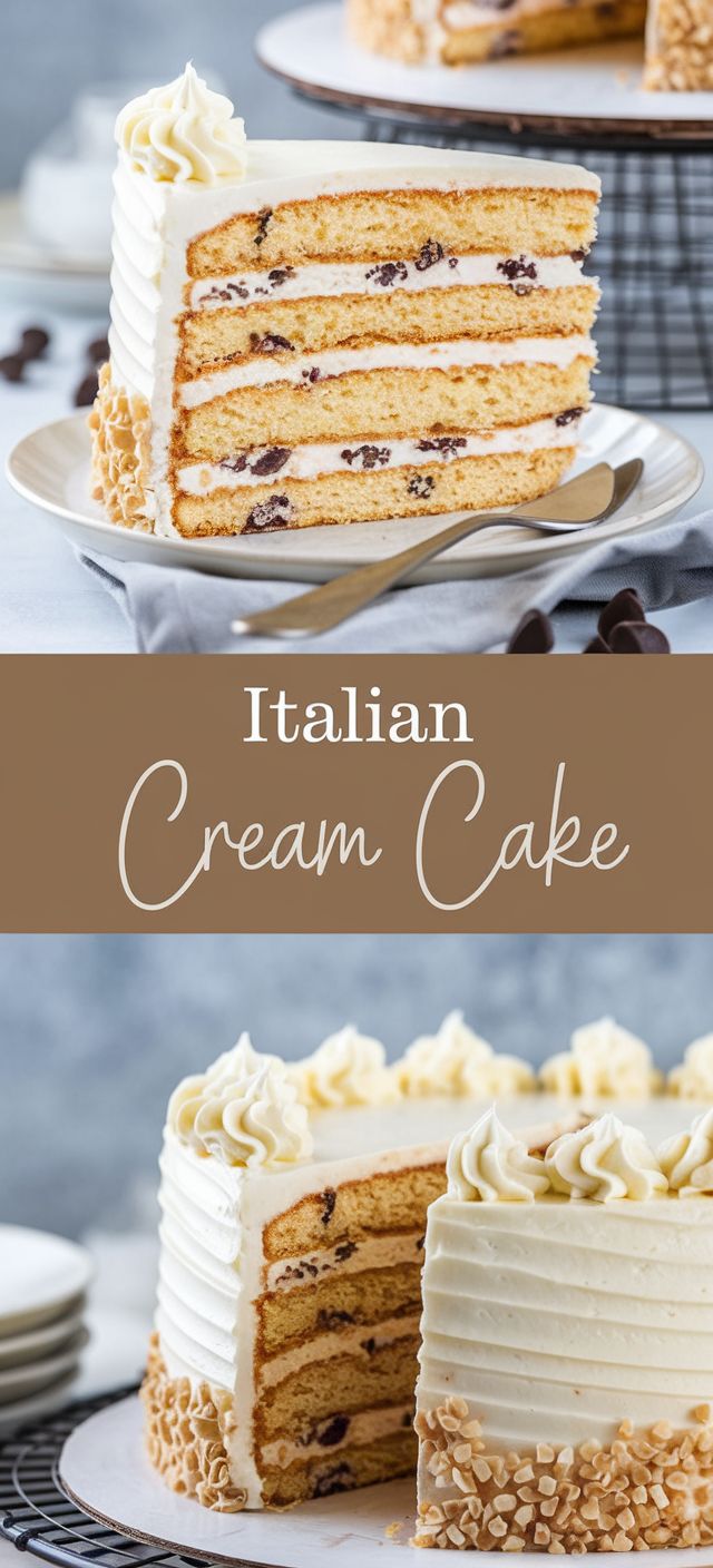 Italian Cream Cake Recipe - Feast Flick