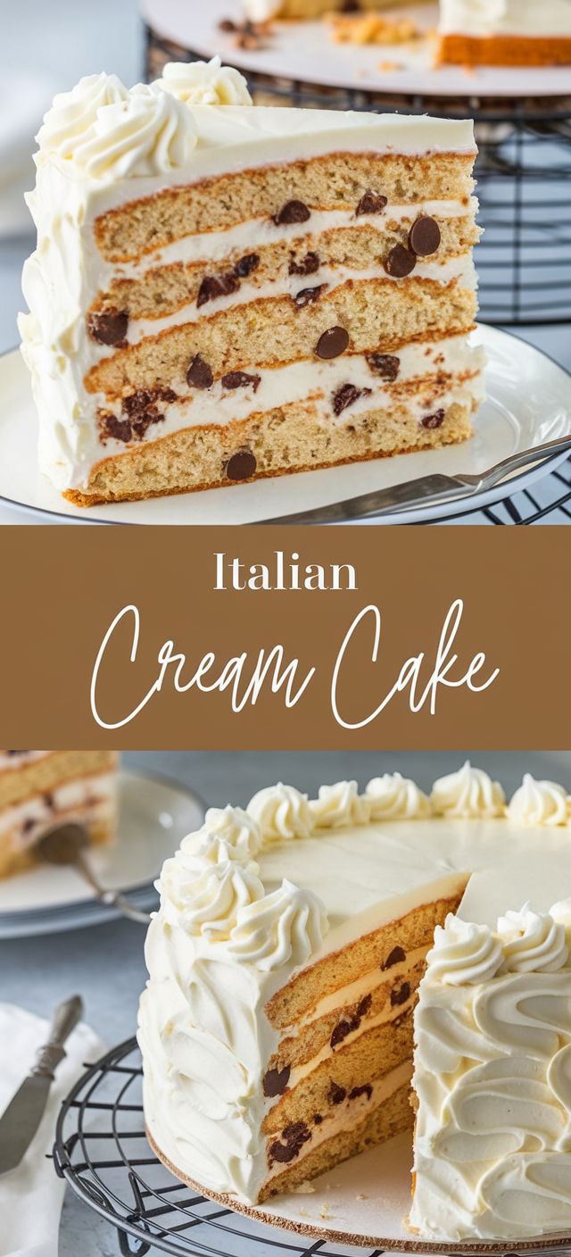 Italian Cream Cake Recipe - Feast Flick